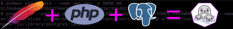 Create an Apache, PHP, PostgreSQL DEV Container with Podman - Dark Artistry